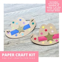 Cowboy Hat Paper Crown, Coloring Craft for Kids, Cowgirl & Cowboy ...