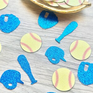 Glitter Softball Confetti, Softball Table Scatter, Softball Party ...