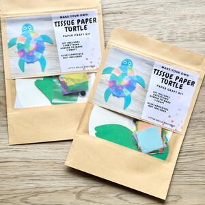 Tissue Paper Turtle Paper Craft Kit, Turtle Arts & Crafts Kit for Kids ...