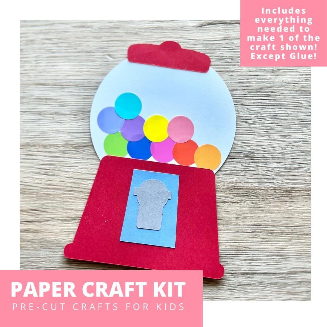 Gumball Machine Paper Craft Kit, Gumball Machine Arts & Crafts Kit for ...