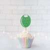 Blue and Orange Cupcake Toppers, Glasses and Bowtie Cupcake Toppers ...