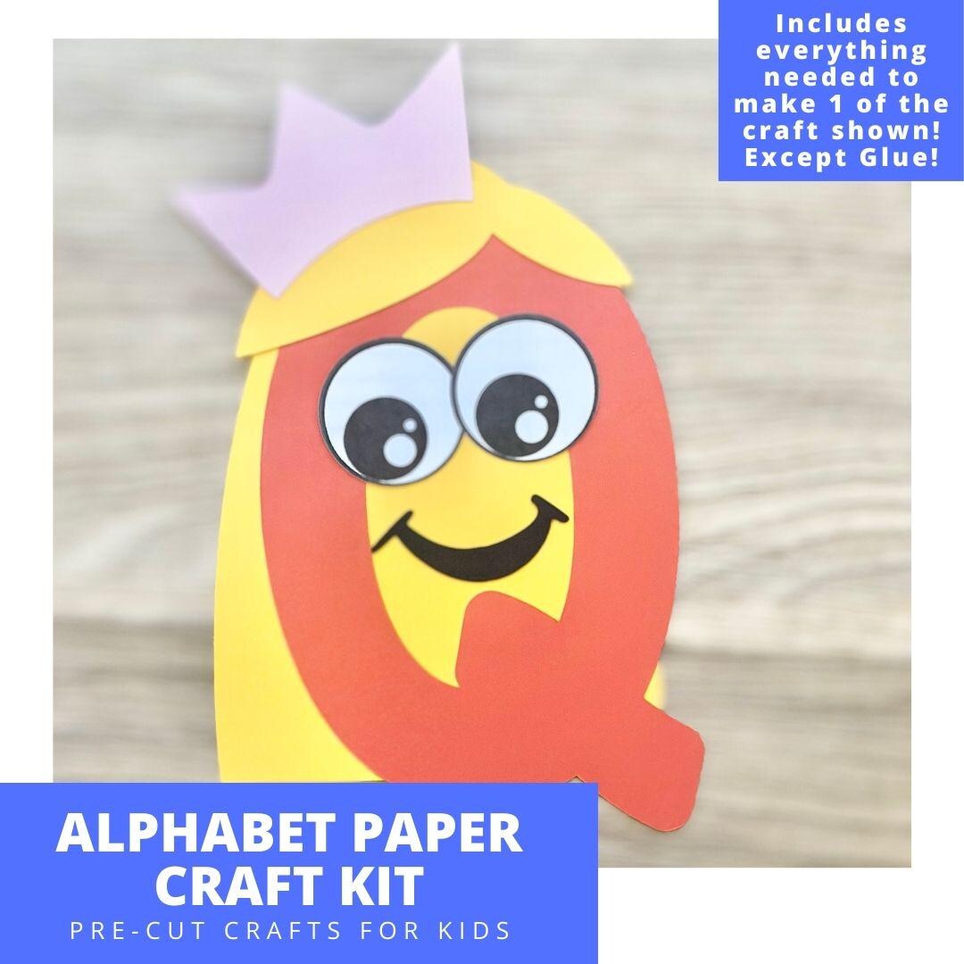 Q is for Queen Paper Craft Kit, Alphabet Arts & Crafts Kit for Kids ...