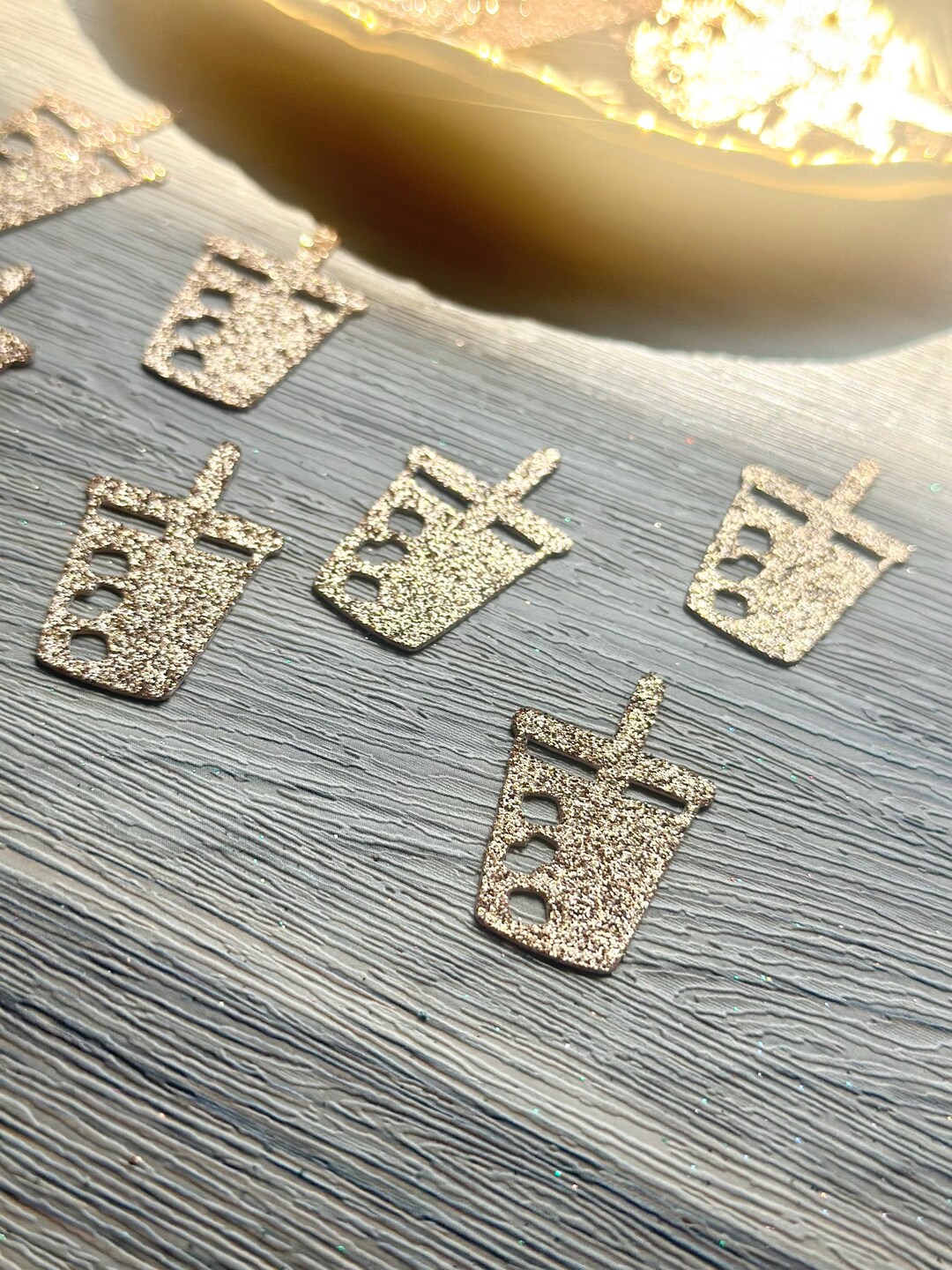 Glitter Iced Coffee Confetti, Iced Coffee Table Scatter, Cardstock ...