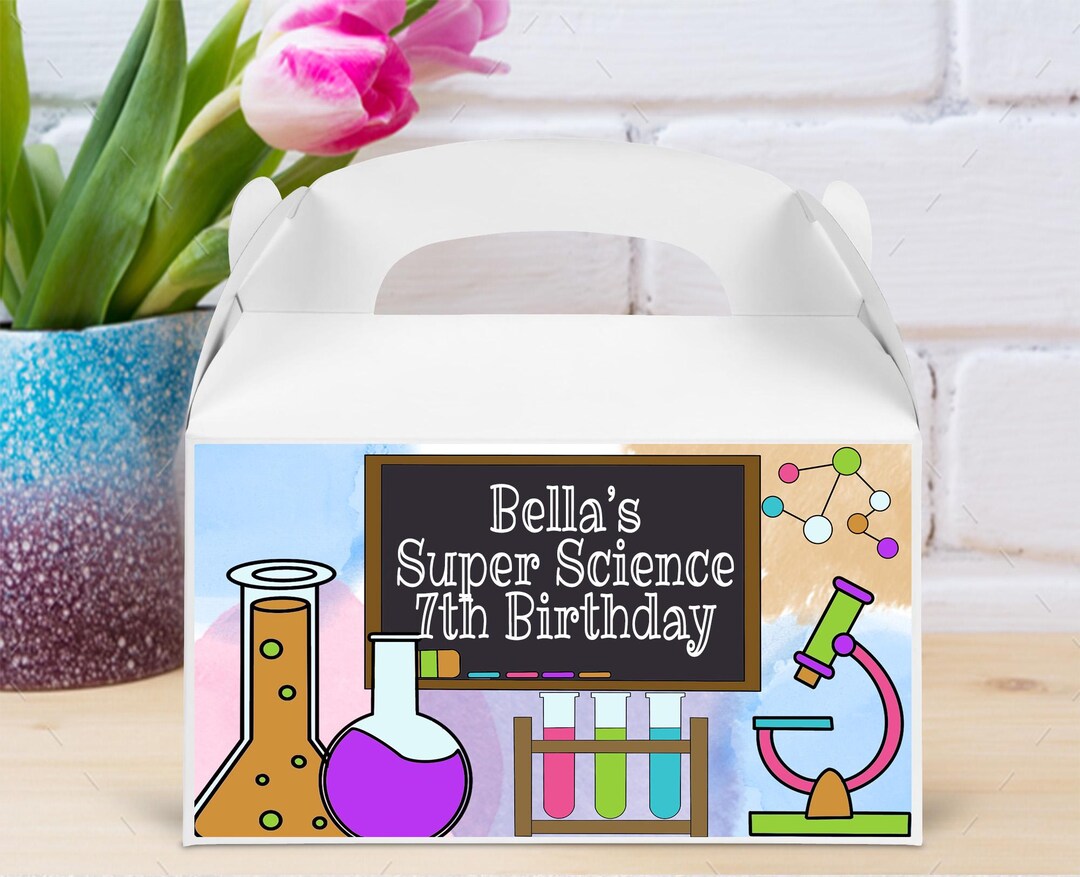 Personalized Science Goodie Boxes - 2pk, Custom Science Goodie Box ...
