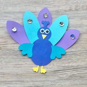 Peacock Paper Craft Kit Peacock Arts & Crafts Kit for Kids Peacock ...
