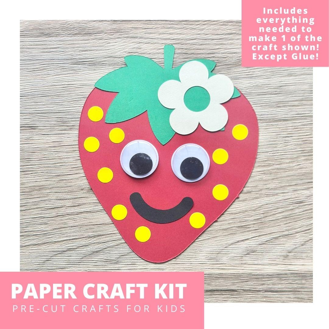 Berry Sweet Strawberry Paper Craft Kit, Fruit Arts & Crafts Kit for ...
