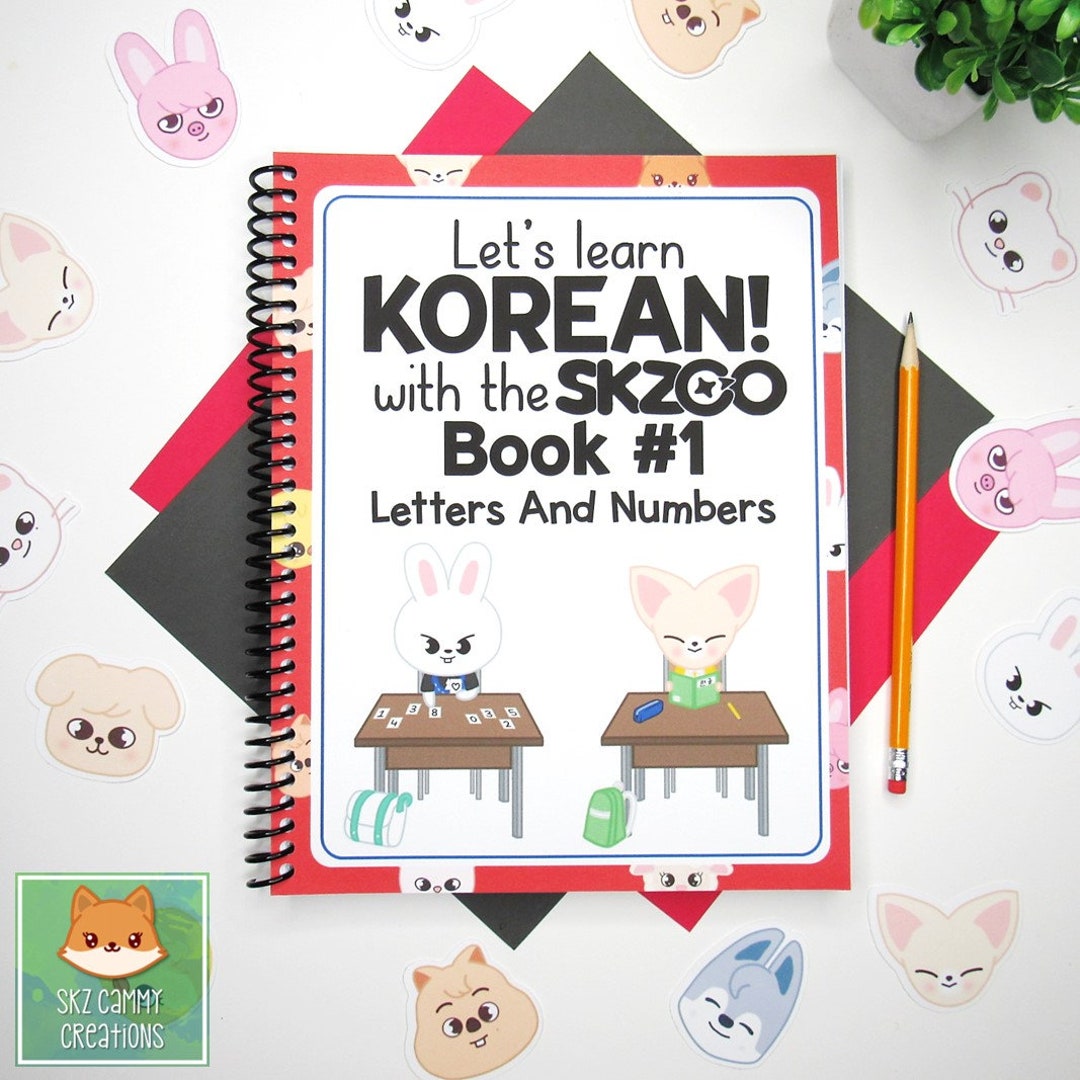 Stray Kids SKZOO Learn Korean Digital Workbook 1: Letters and Numbers ...
