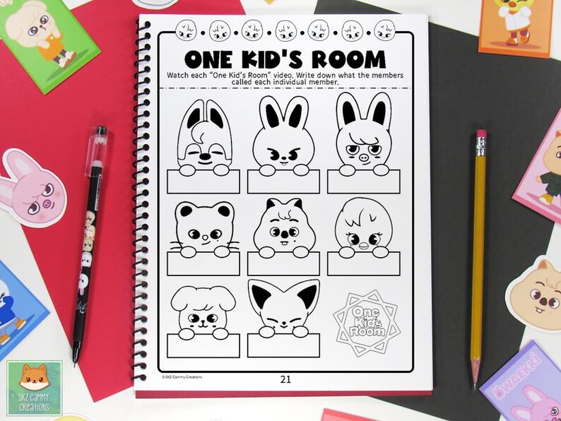 Stray Kids Activity Book ATE Edition | SKZOO Puzzles & Games (digital ...