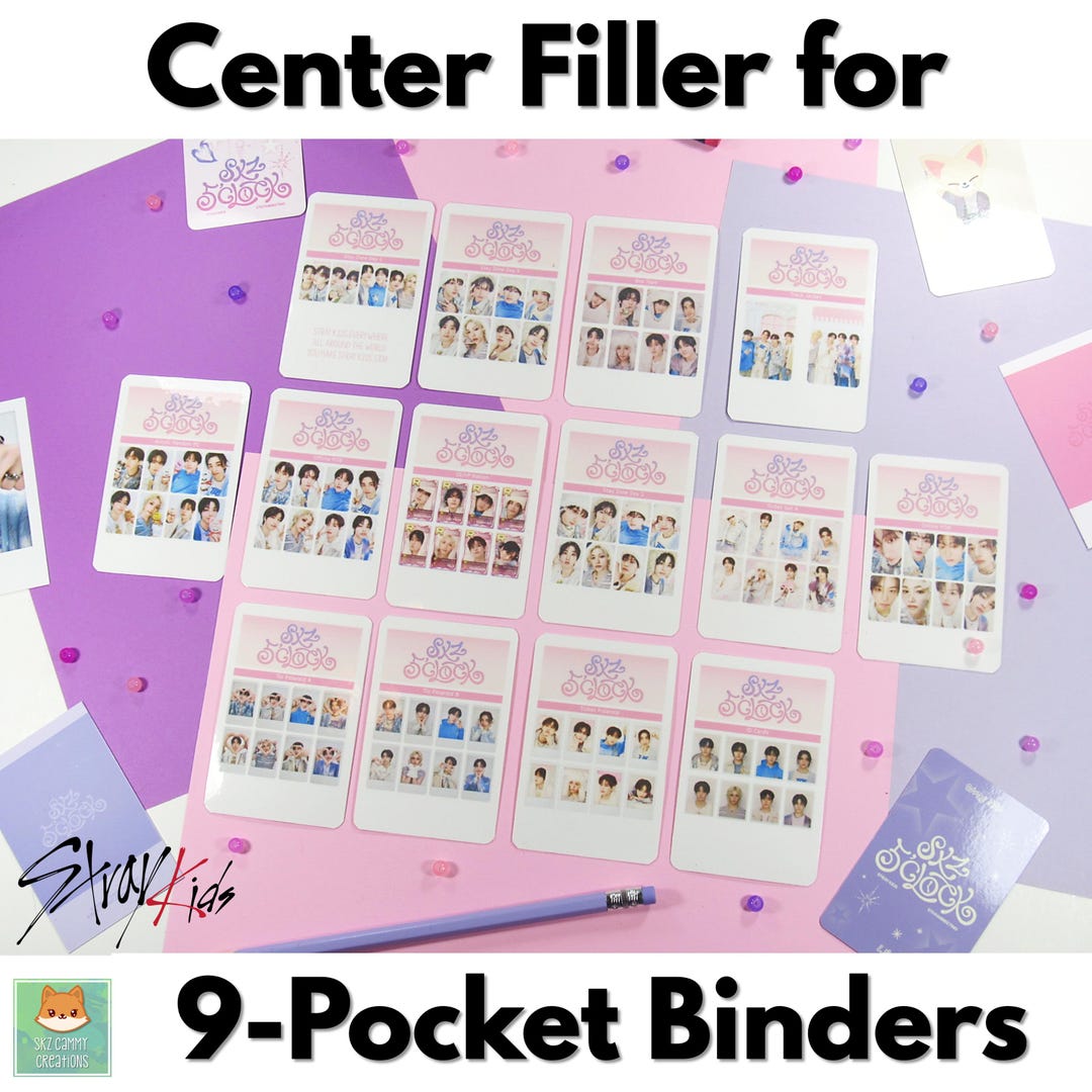 Stray Kids 5 Clock Fan Meeting Binder Filler | KPOP Photocard ...