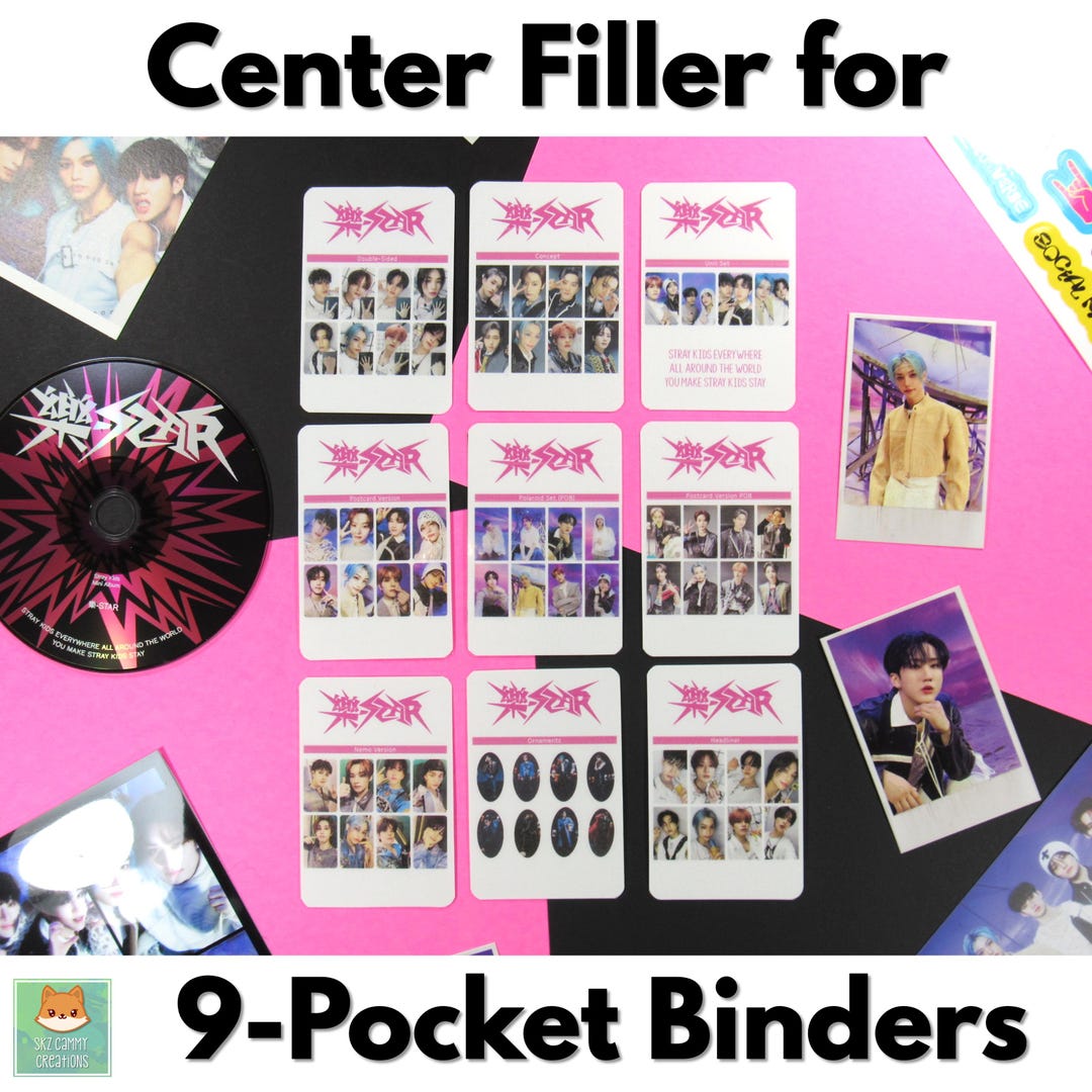 Stray Kids Rock-star Photocard Binder Filler | KPOP Placeholder | 9 ...