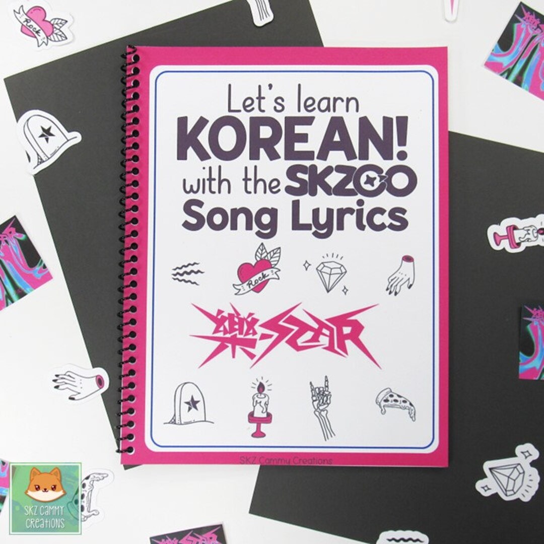 Stray Kids SKZOO Learn Korean Digital Song Book 1: Song Lyrics Rock ...