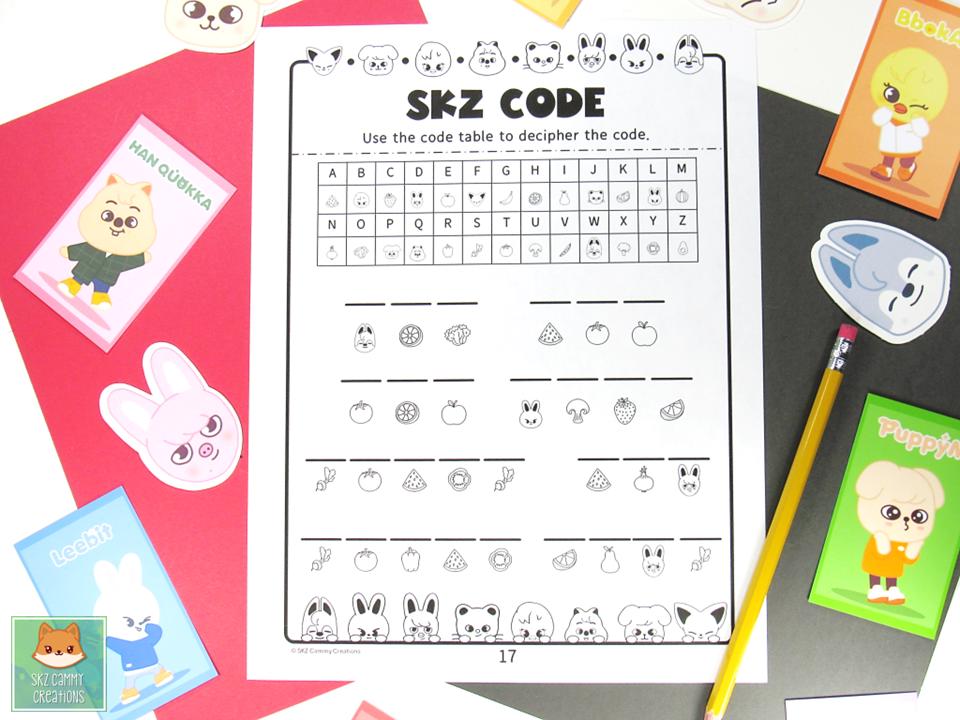 Stray Kids Activity Book ATE Edition | SKZOO Puzzles & Games (digital ...