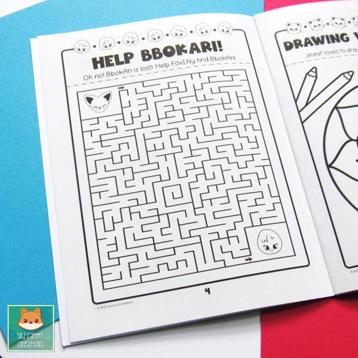 Stray Kids Activity Book | SKZOO Puzzles & Games (concert Size) - Etsy