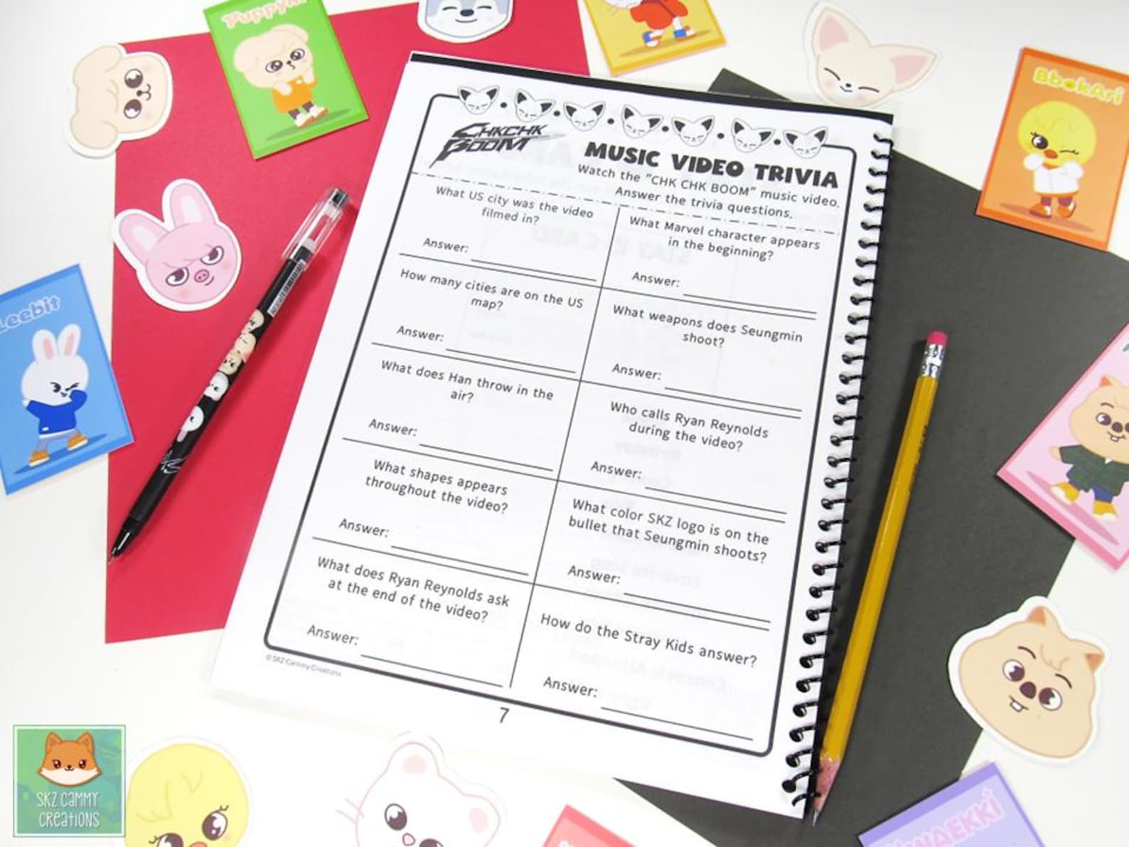 Stray Kids Activity Book ATE Edition | SKZOO Puzzles & Games (digital ...