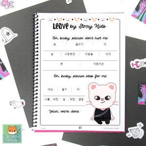 Stray Kids Skzoo Learn Korean Song Book Rock Star Album Digital