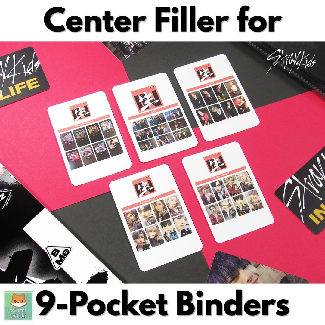 Stray Kids in Life Binder Filler | KPOP Photocard Placeholder | Merch ...