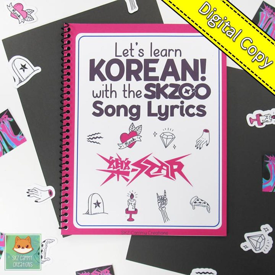 Stray Kids SKZOO Learn Korean Song Book: Rock-star Album (digital ...