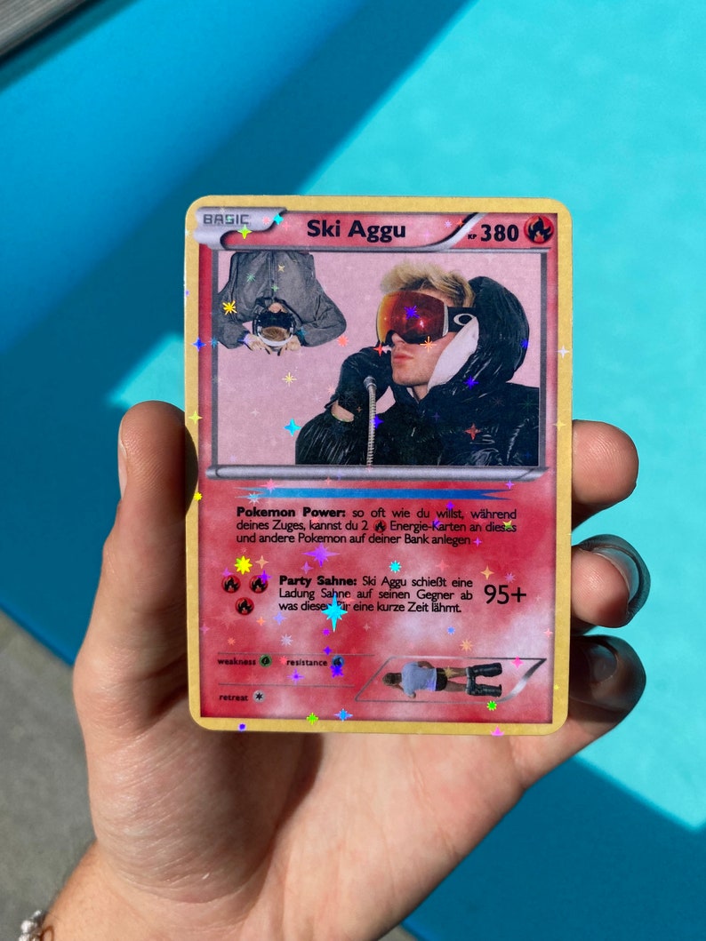 Ski Aggu Pokemon Card - Etsy
