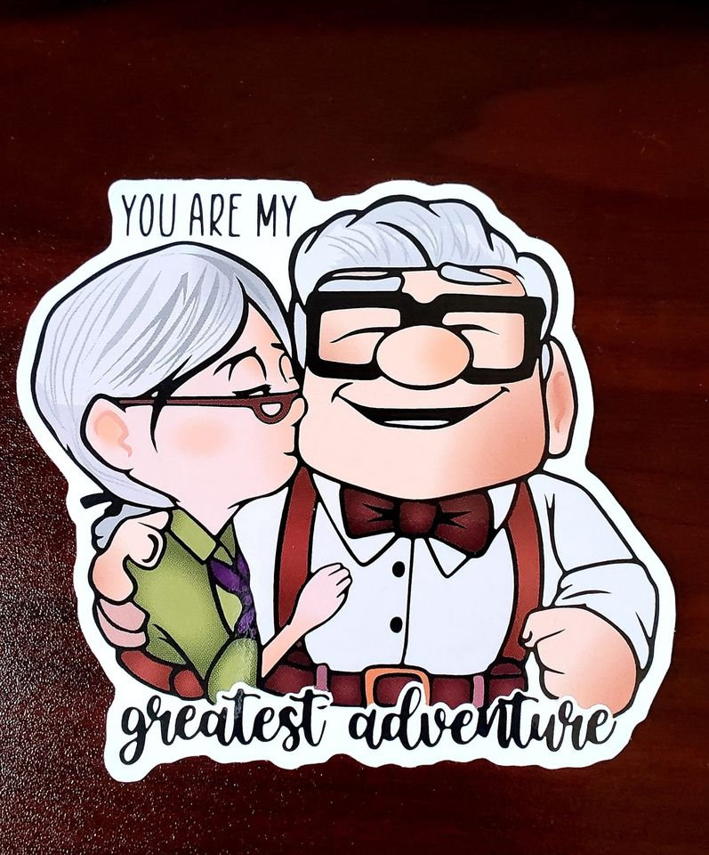 Waterproof Ellie and Carl Sticker -you Are My Greatest Adventure ...