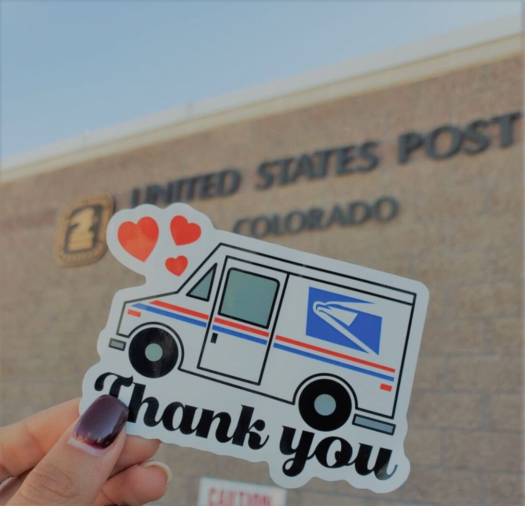 USPS Appreciation, THANK YOU - Vinyl Sticker | Postal Mailbox, Postal ...