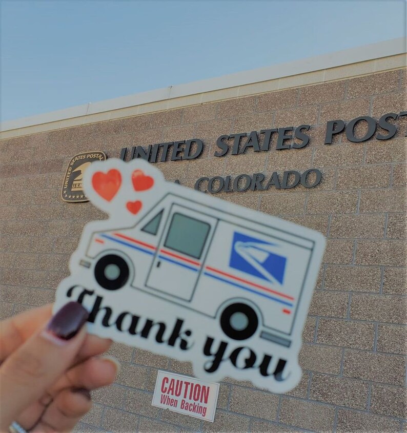 USPS Appreciation, THANK YOU - Vinyl Sticker | Postal Mailbox, Postal ...