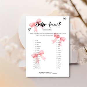 Coquette Baby Shower Games Bundle - Etsy