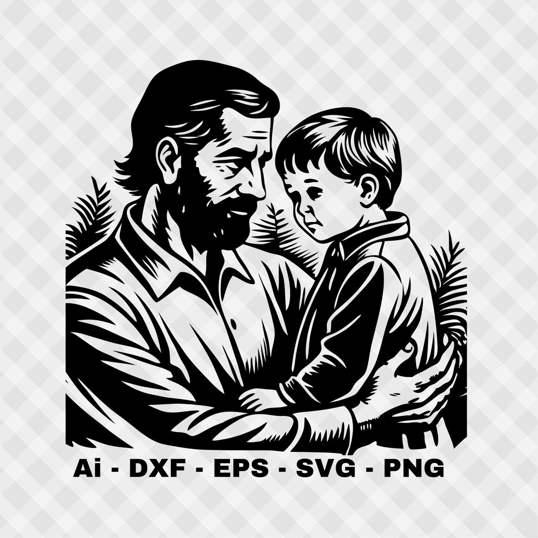 Fathers Day Vector Ai, Dxf, Eps, Svg, Png Father Day Gift, Dad Text ...