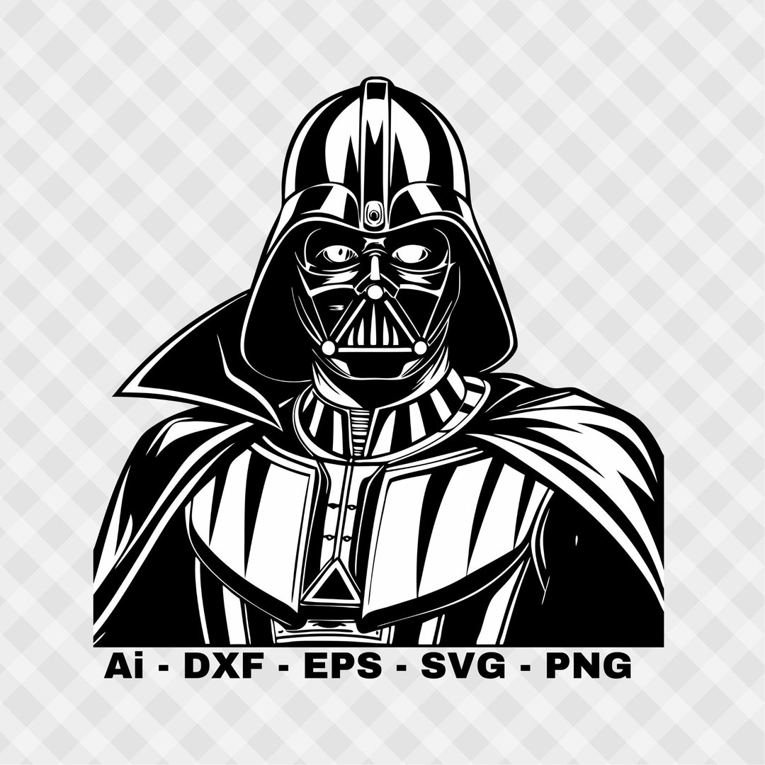 Darth Vader Vector Ai,dxf,eps,svg,png Star Wars Fan Gift, Printable Art ...