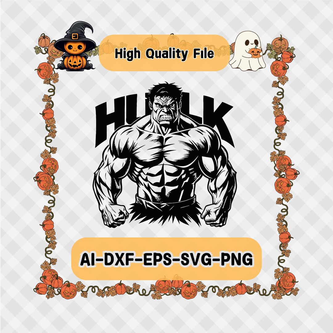 Hulk SVG PNG: Laser Cut Ready Quality for DIY Crafts (digital Download ...