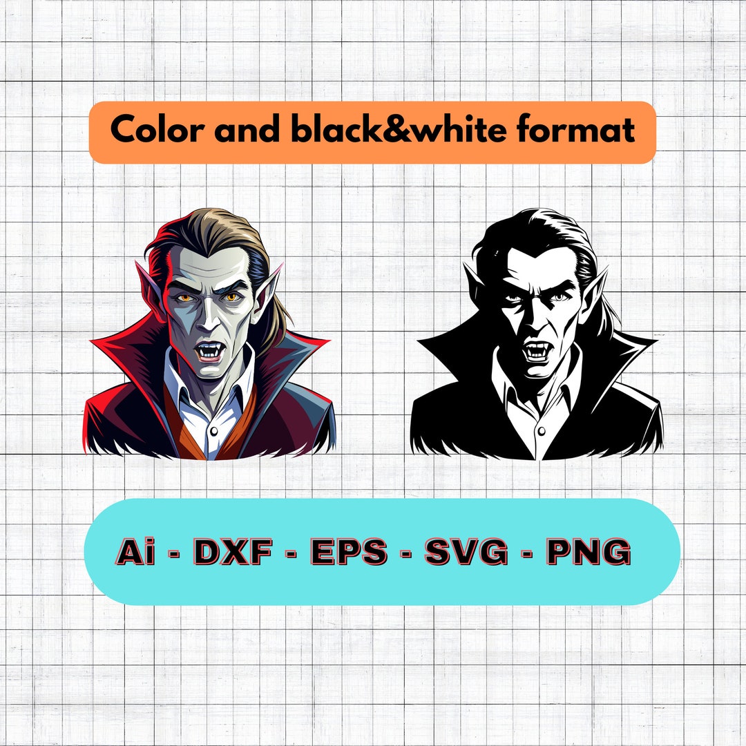Vampire Ai,dxf,eps,svg,png Vampire Cut File, Digital Cut File, Clip Art ...
