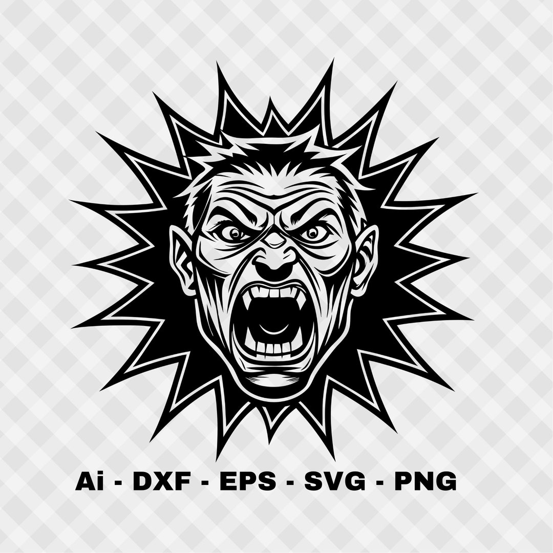 Bold Angry Vector Ai, Dxf, Eps, Svg, Png Bold Typography, Angry Text ...