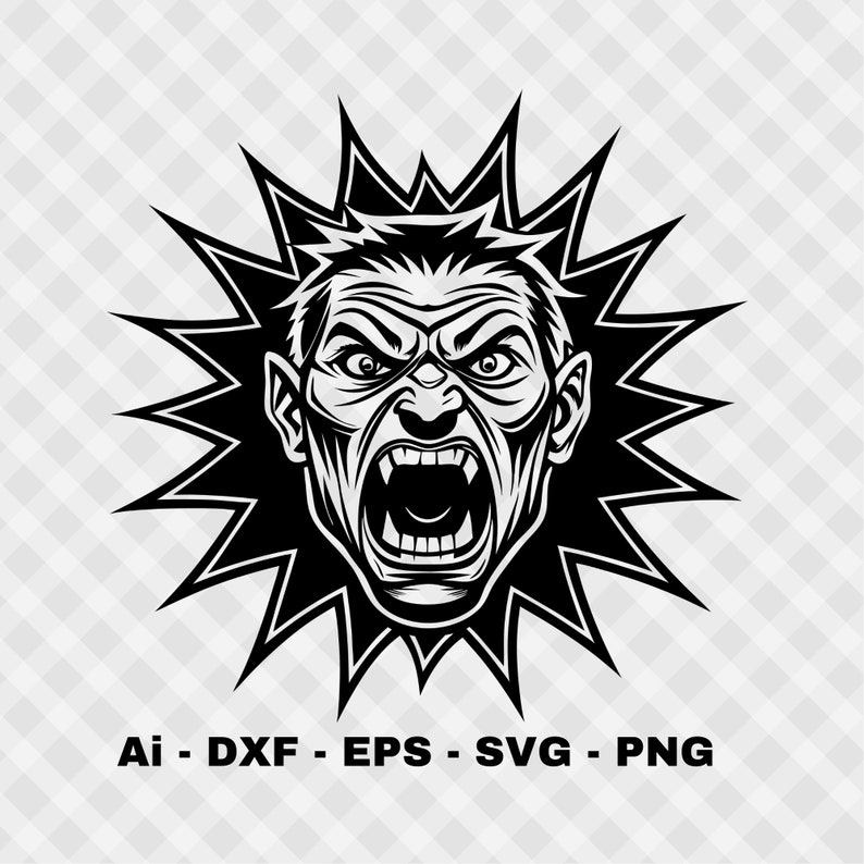Bold Angry Vector Ai, Dxf, Eps, Svg, Png Bold Typography, Angry Text ...