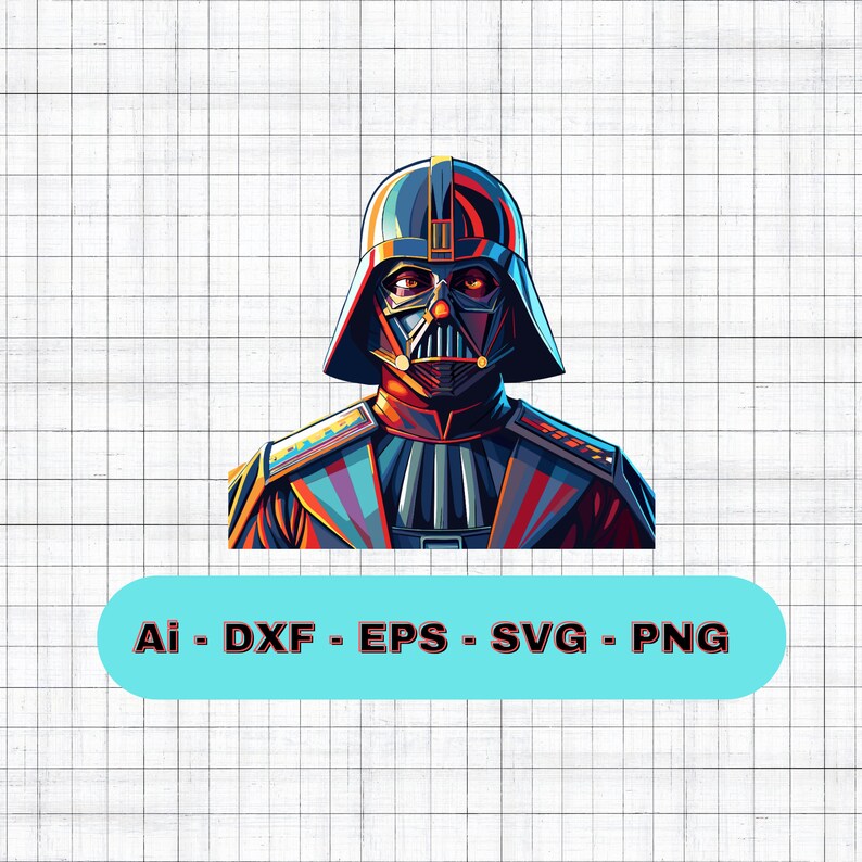 Darth Vader Vector Art Star Wars Ai Dxf Eps Svg Png - Etsy