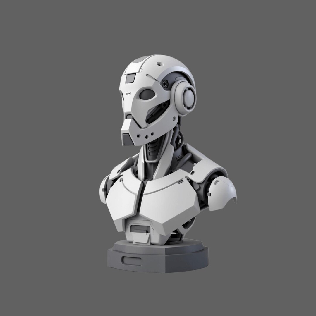 Robot Bust – STL File L Digital Download for 3D Printing - Etsy