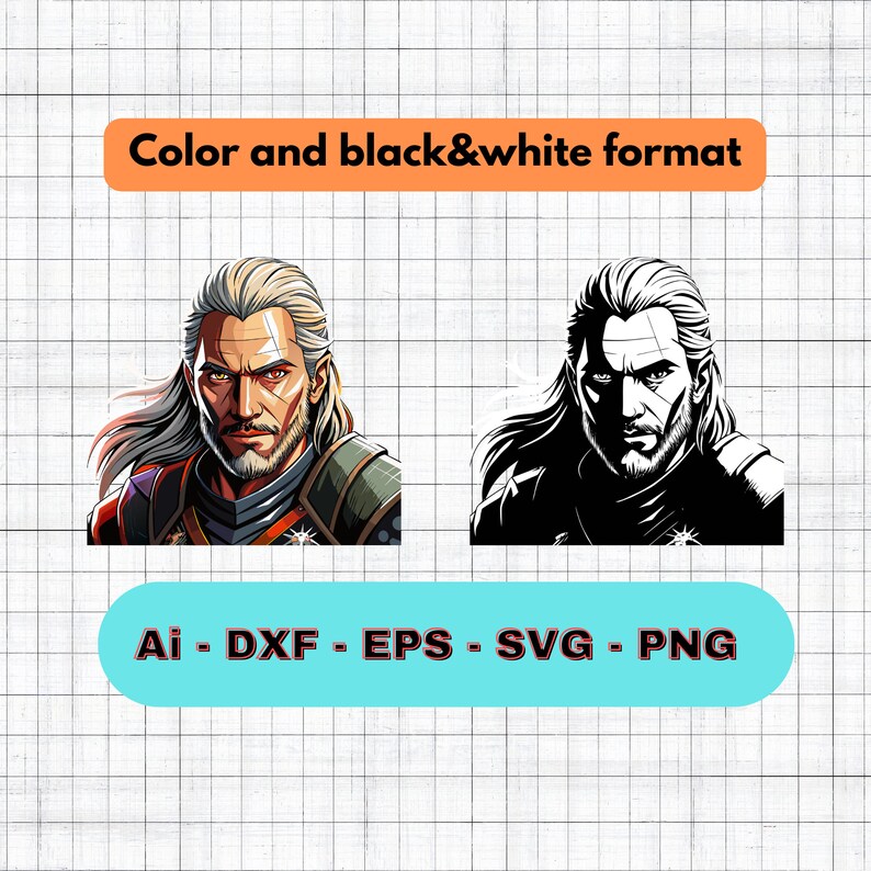 Witcher Ai,dxf,eps,svg,png Witcher Cut File, Digital Cut File, Digital ...