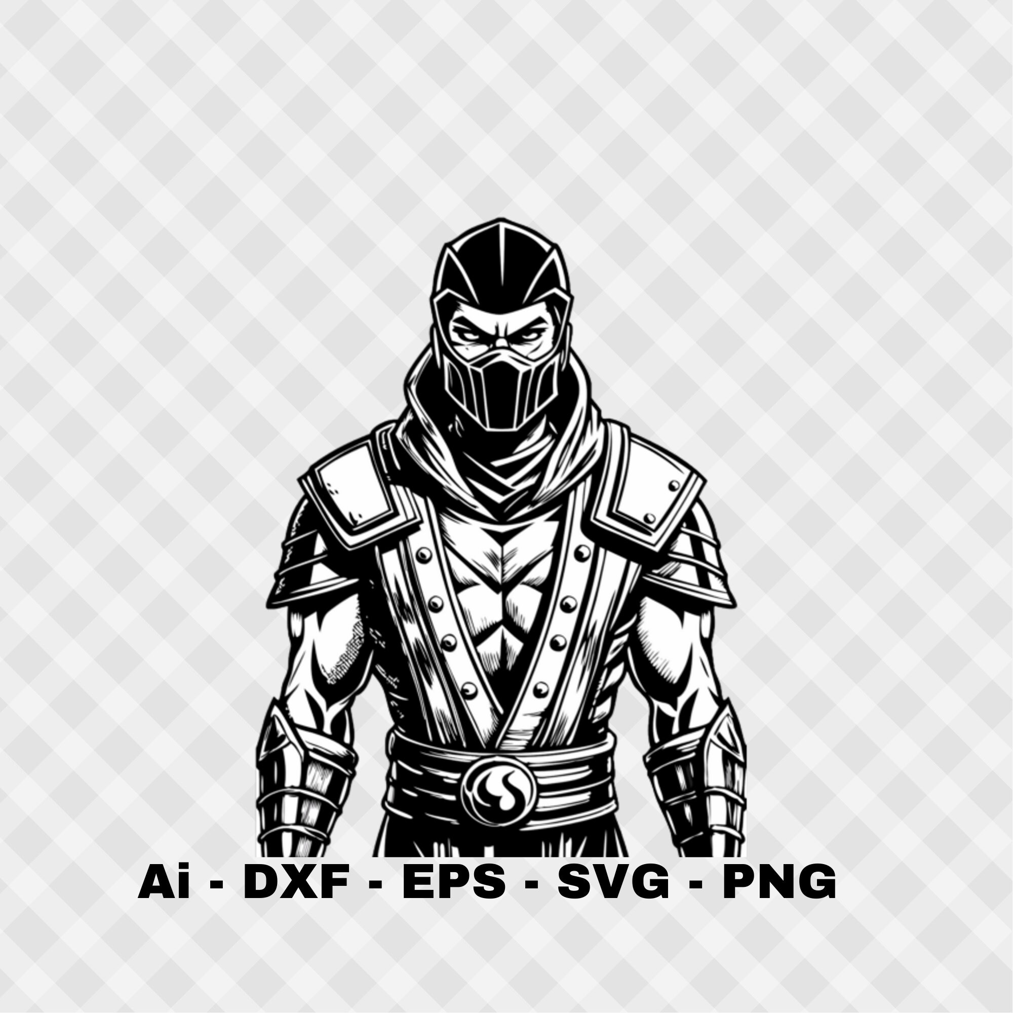 Ice-cold Sub Zero Vector Ai,dxf,eps,svg,png Gaming Stencil, Video Game ...