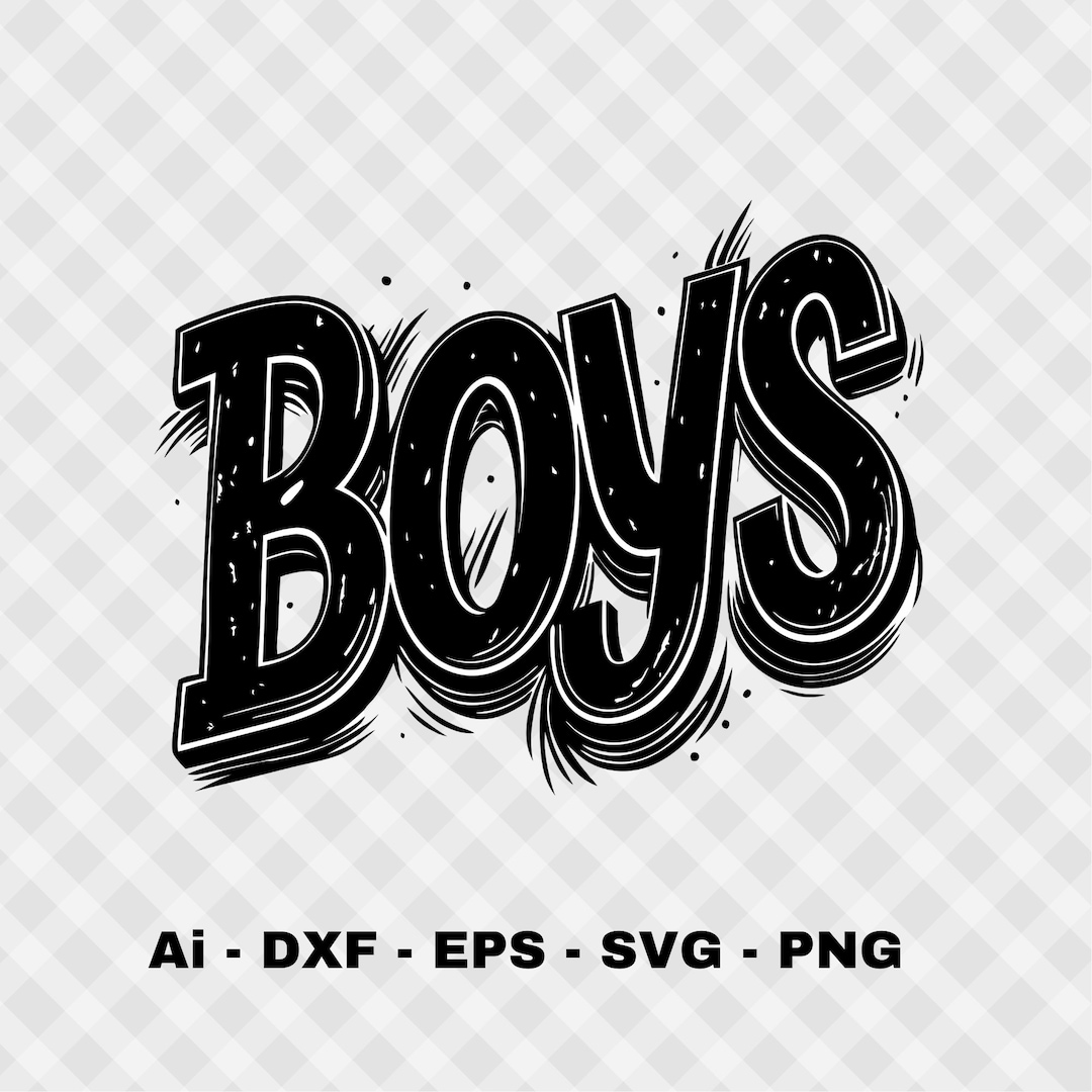 Cool Boys Text Vector Ai, Dxf, Eps, Svg, Png Fun and Energetic, Cool ...