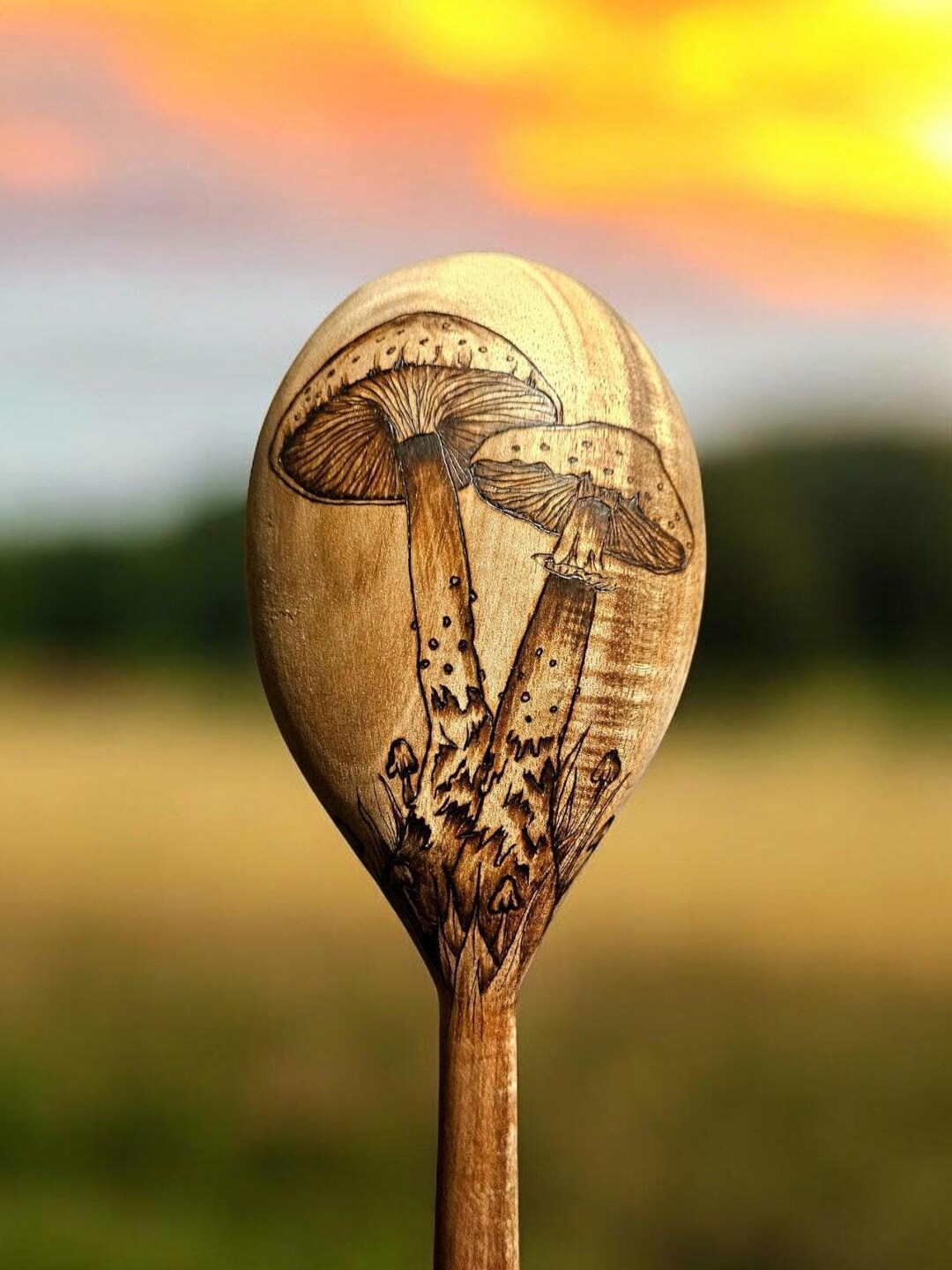 Extra Large Keepsake Spoon Acacia Wood - Etsy