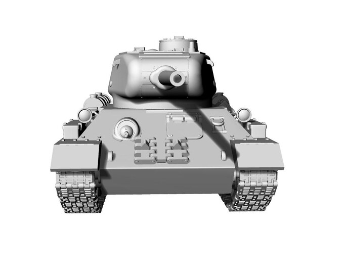 T34-85 Medium Tank. SOVIET-WW2. 3D Printed Resin 28mm/20mm/15mm Compatible With Bolt Action and ...