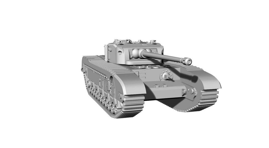 Black Prince Infantry Tank A43. UK. 3D Printed Resin 28mm/20mm/15mm ...