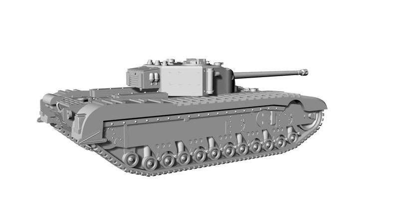 Black Prince Infantry Tank A43. UK. 3D Printed Resin 28mm/20mm/15mm ...