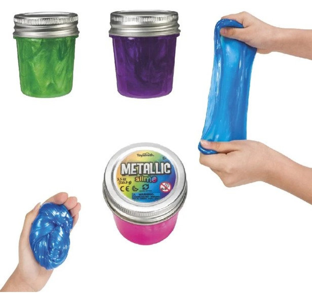 Slime Time Portable Slime Sets in Neon, Metallic, or Tie Dye 5.5oz ...