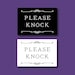 Engraved Please Knock 3x5 Door Sign Black Name Plate - Etsy
