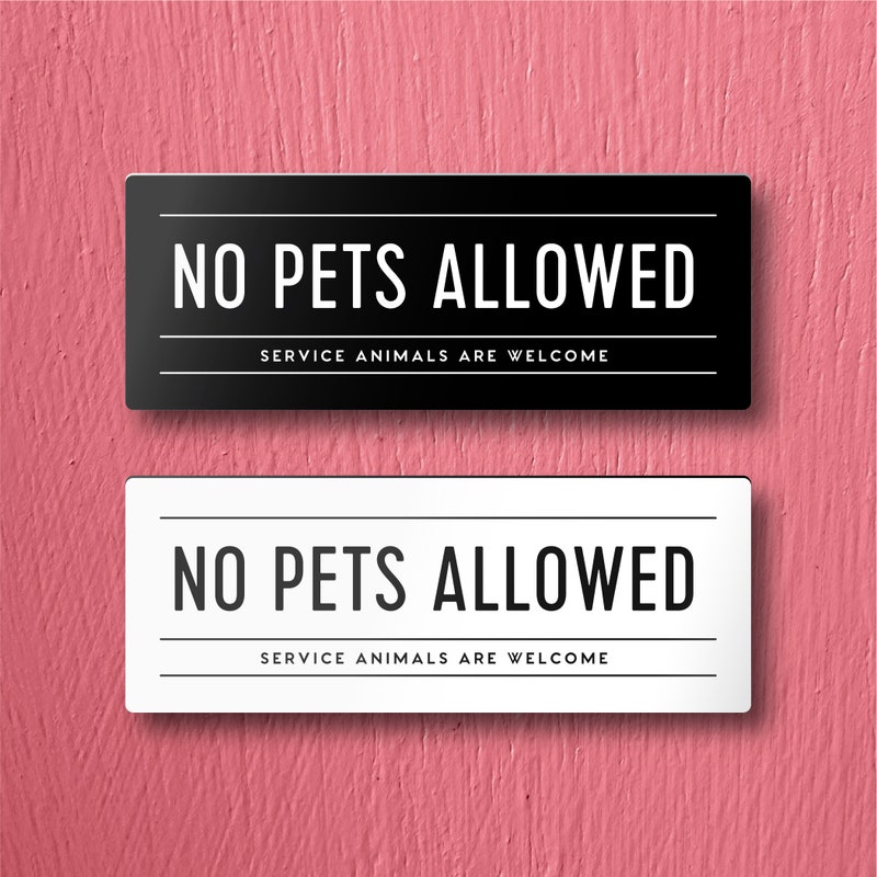 Service Animals Sign - Etsy