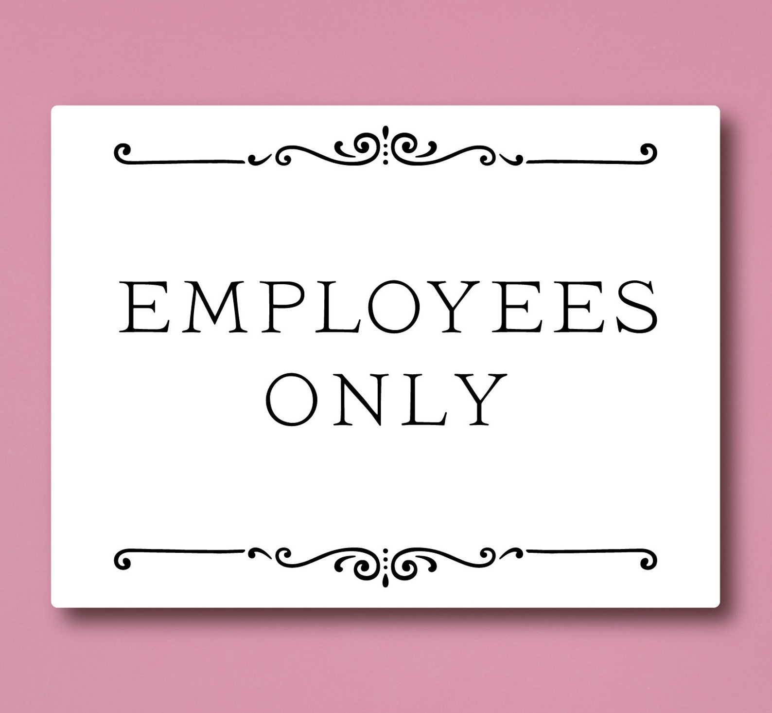 Employees Only Sign custom - Etsy Canada