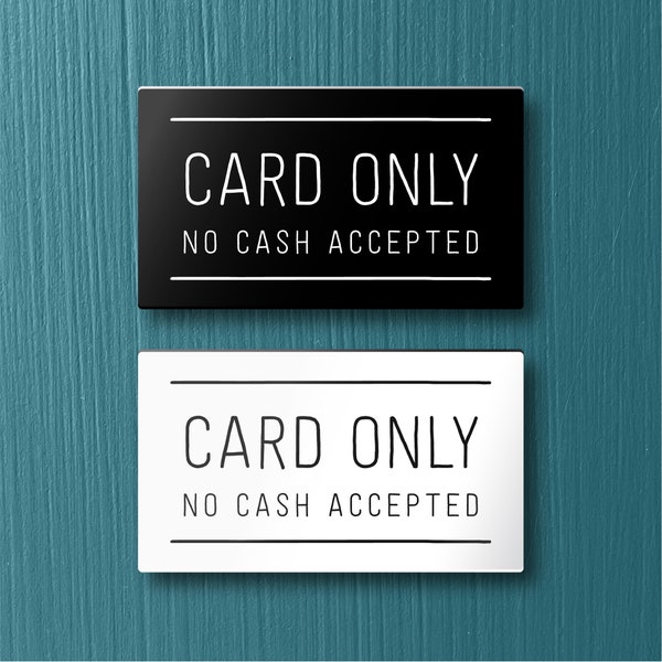 No Cash Payment Accepted Sign - Etsy