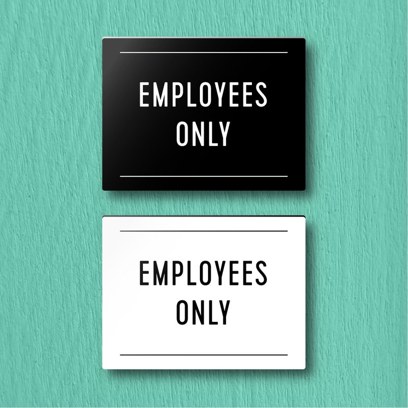 Employees Only Sign - Etsy