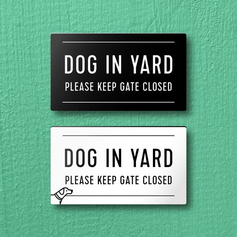 Keep Out Dog Sign - Etsy