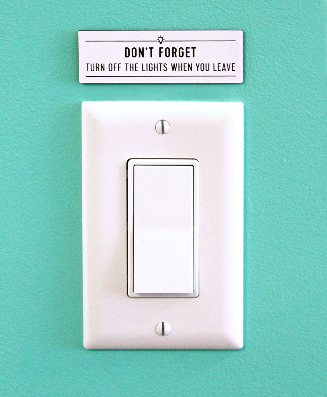 Turn off the Lights When You Leave Sign - Etsy