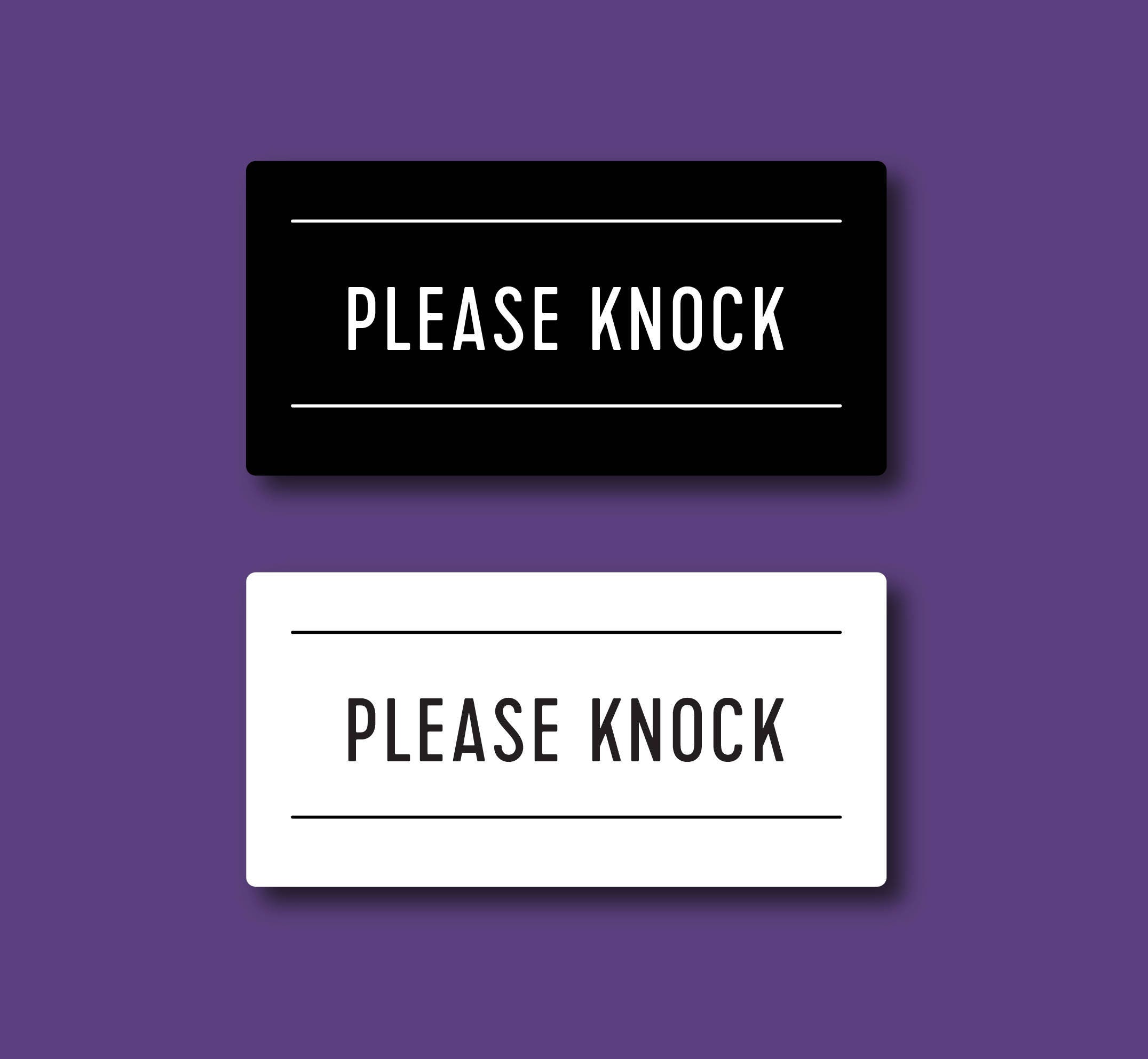PLEASE KNOCK Sign | Etsy